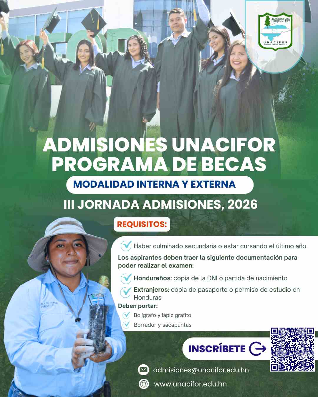 Fechas del examen de admisión - UNACIFOR
